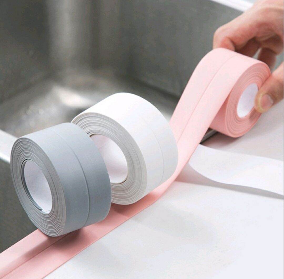 COD 1 Roll 3.2M*3.8CM Kitchen Corner Waterproof and Mildew Sellf ...