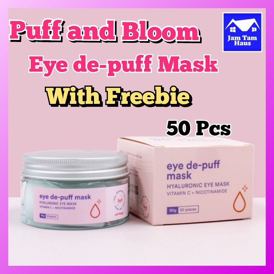 Puff And Bloom Eye De-Puff Mask Hyaluronic Eye Mask with Vitamin C ...