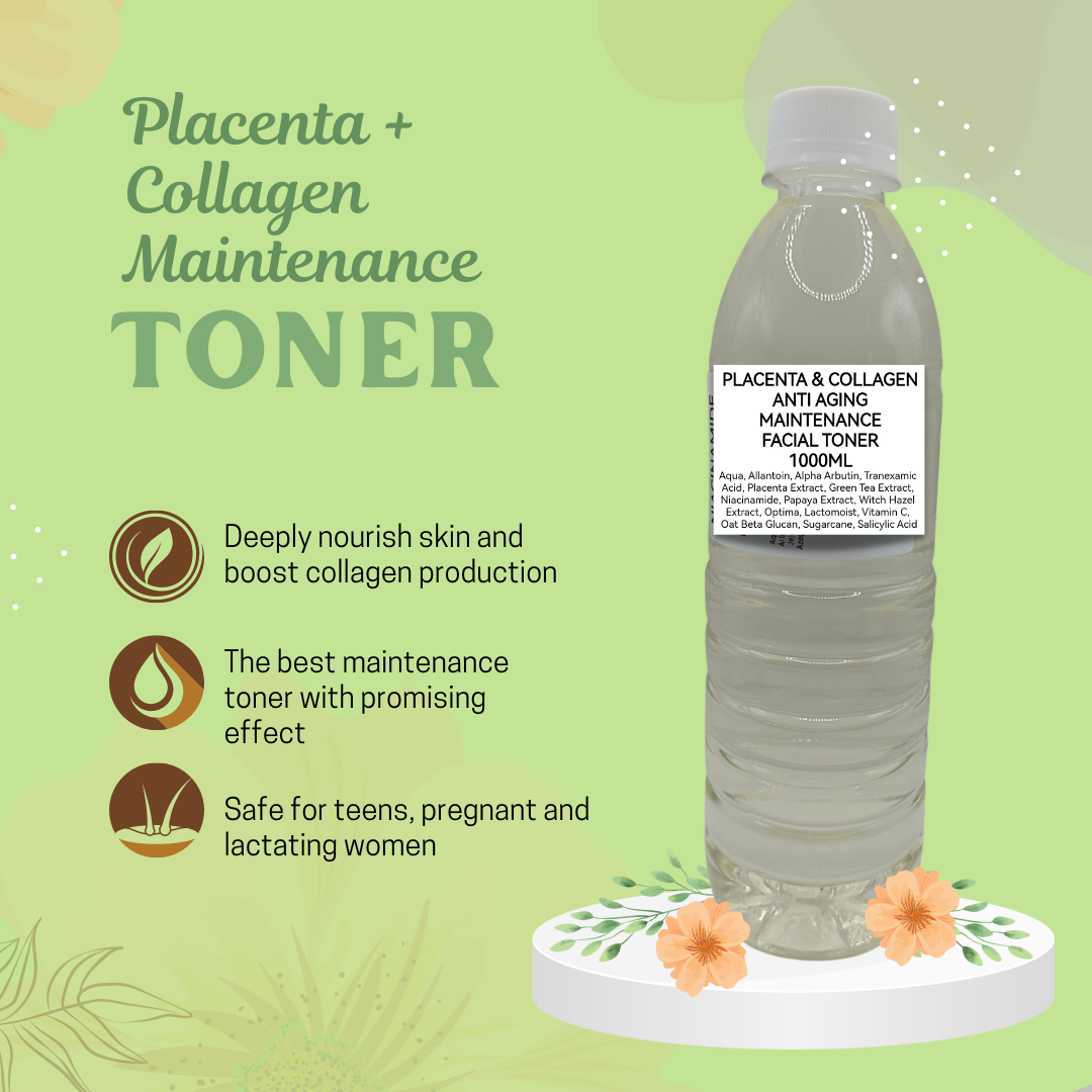 PLACENTA COLLAGEN MAINTENANCE TONER ANTI AGING AND WHITENING LITER ...