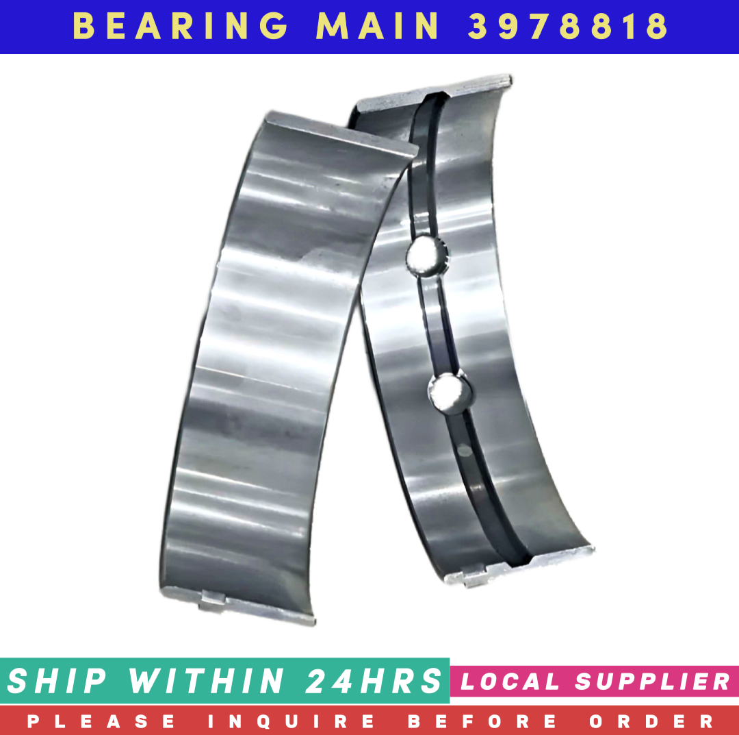 3978818 BEARING MAIN CUMMINS ENGINE ISD 6BT 6B5.9, COMPLETE SET OF ...