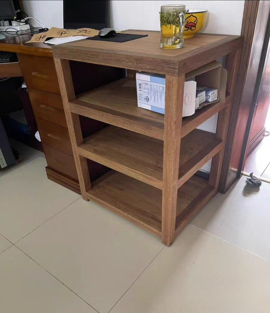 Walnut Audio Rack Solid Wood Amplifier Cabinet Audio Cabinet Sound ...