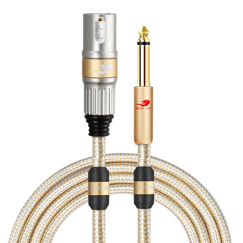 Golishi 6.5 to Cannon Male Audio Cable Guitar Musical Instrument ...