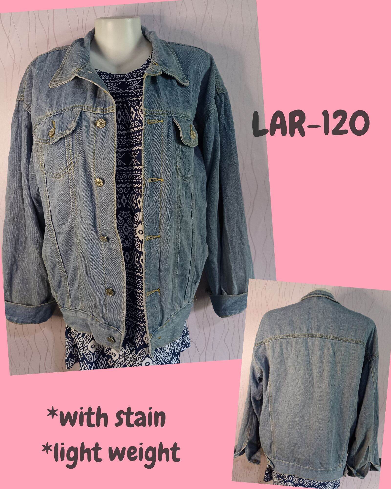 Preloved Denim Jacket Maong Large Size Lazada Ph