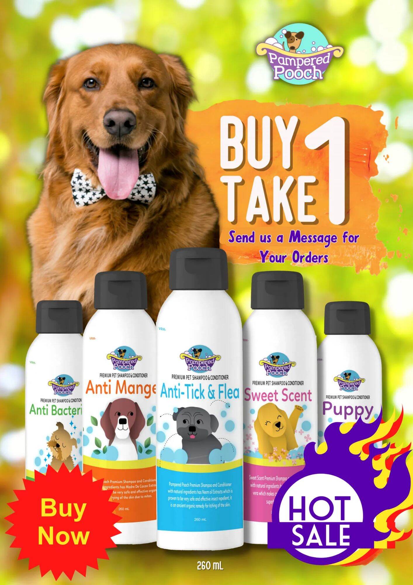 Pampered Pooch Shampoo Buy 1 Take 1 | Lazada PH