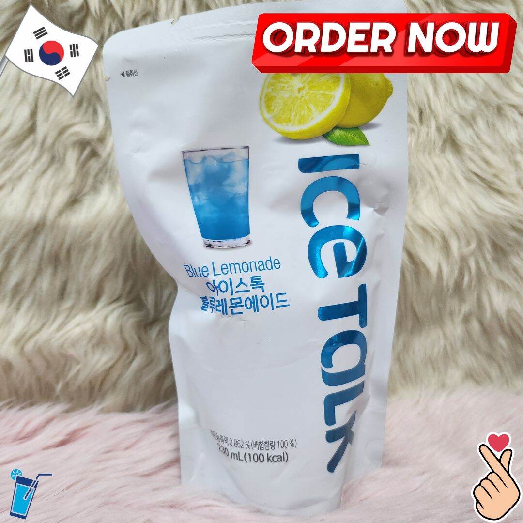 Icetalk blue lemonade drink in pouch 230ml | Lazada PH