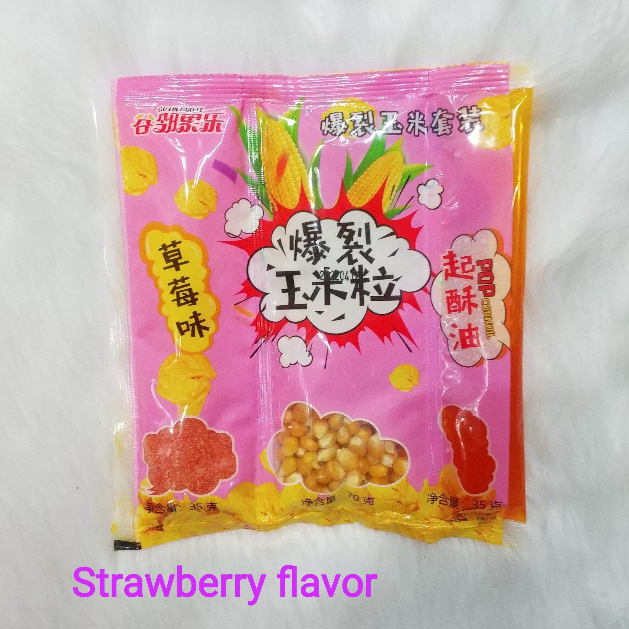 4 Flavors of Popcorn 3 in 1 Corn + Oil + Sugar 3 Minute Homemade ...