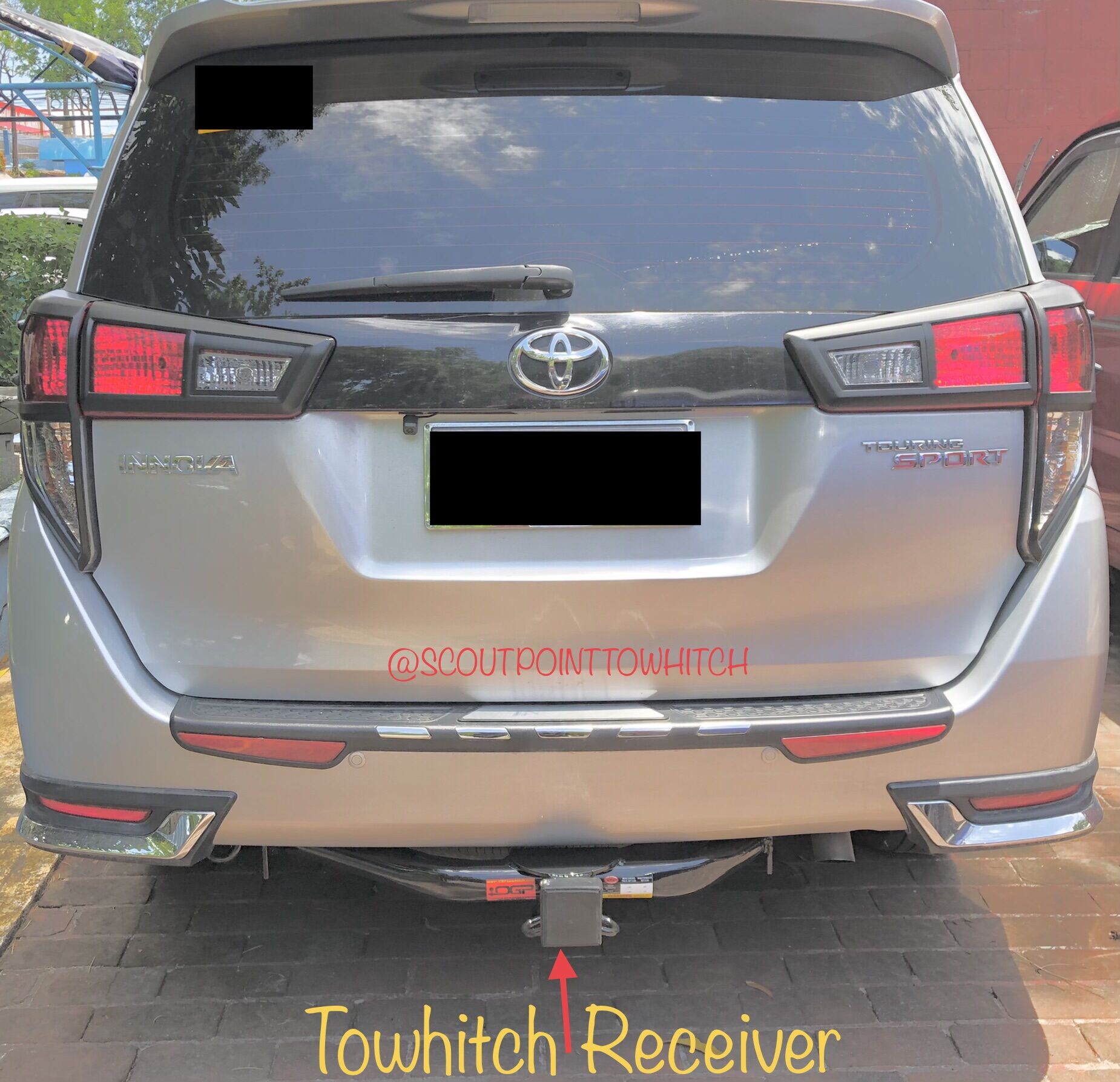 Tow hitch Receiver Toyota Innova 2016-2022