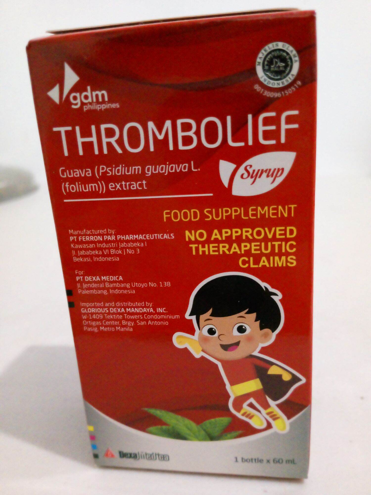 THROMBOLIEF SYRUP 60mL | Lazada PH