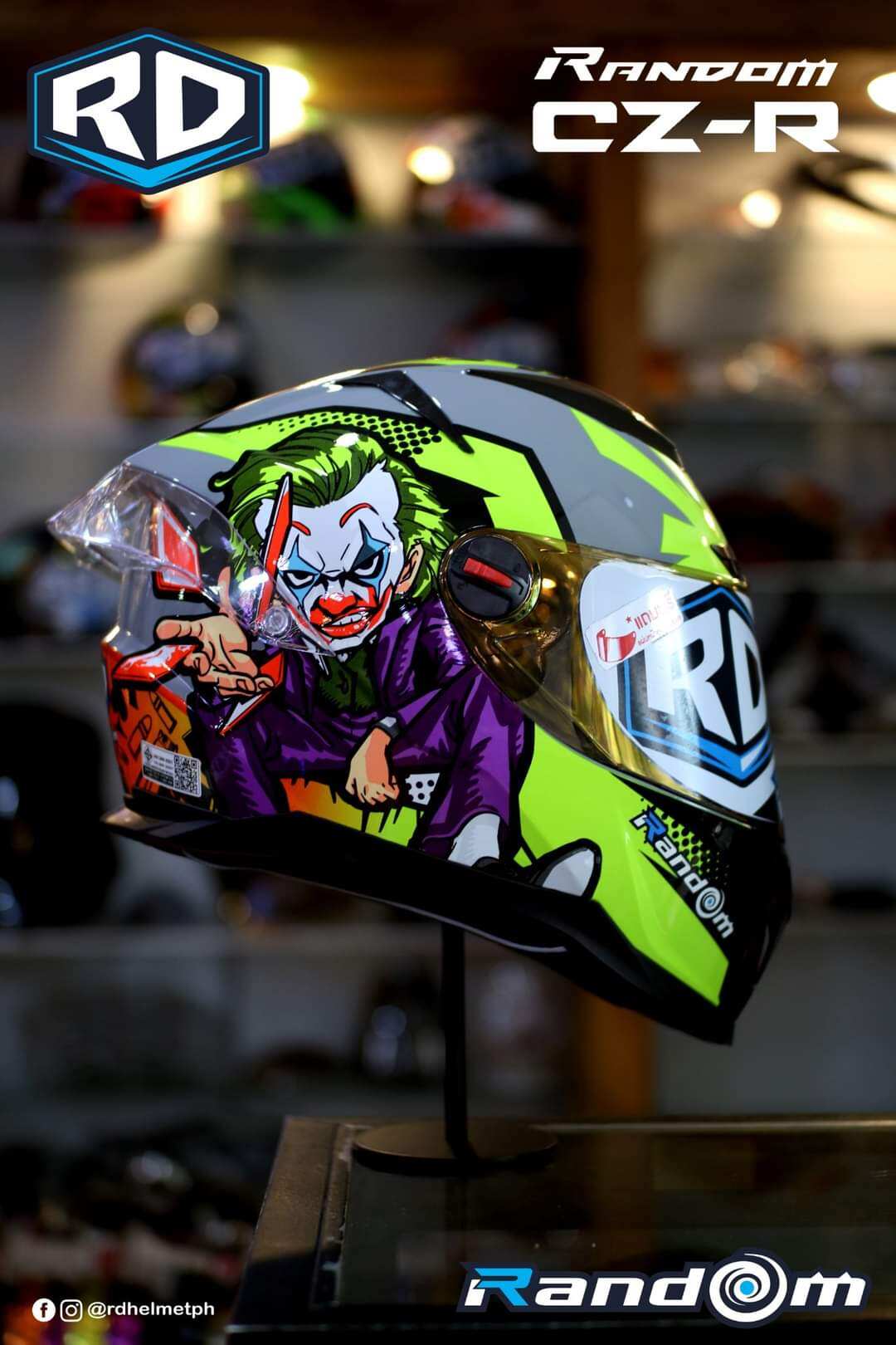 RD RAMDOM FULLFACE HELMET ORIGINAL THAILAND(L) | Lazada PH