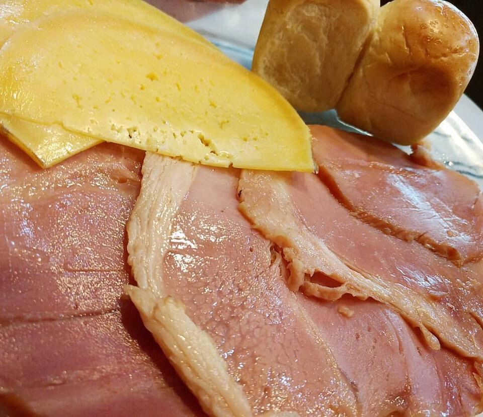 The Famous Excelente Cooked Ham Slice Chinese ham Seperate Syrup ...