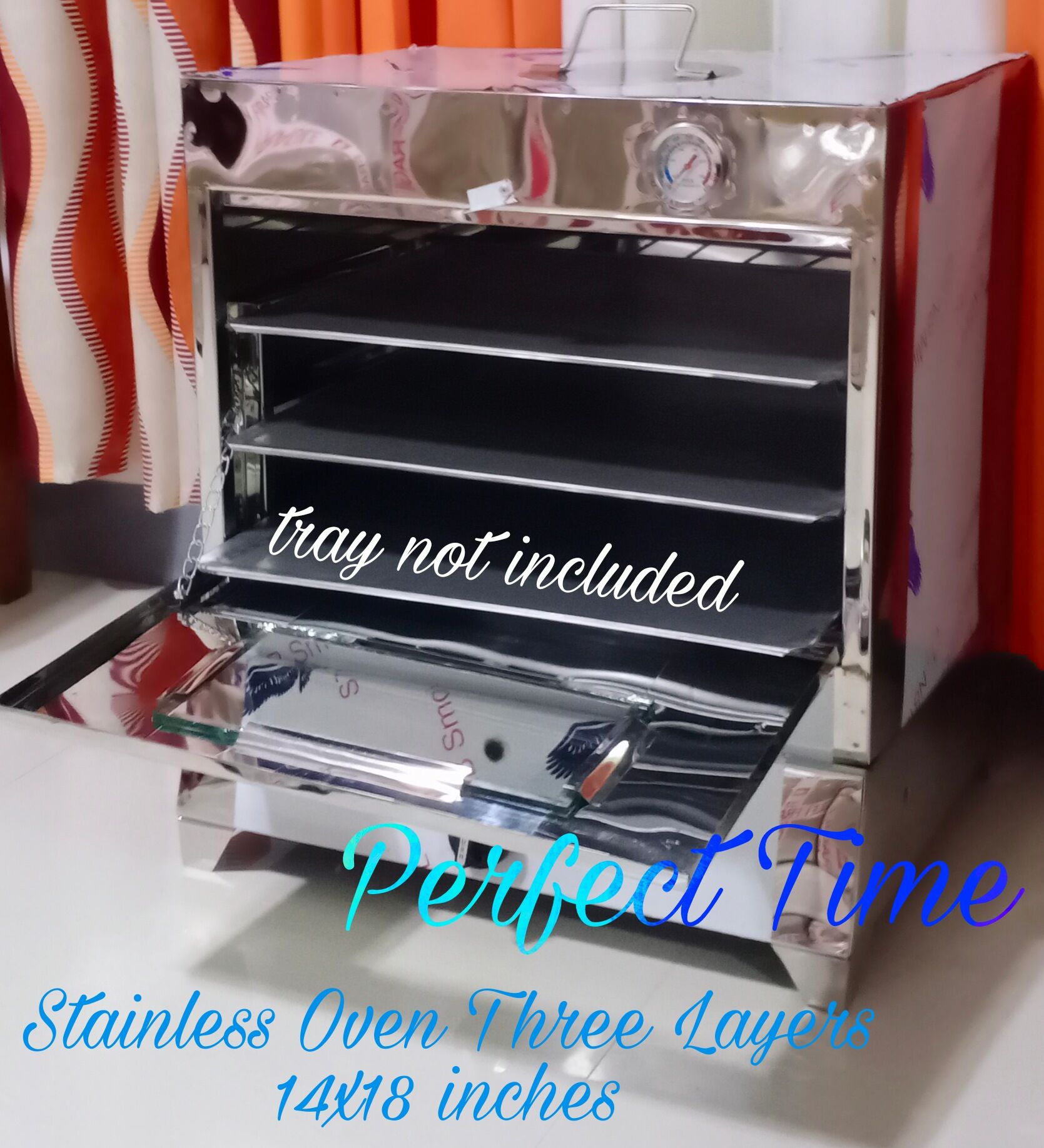 Gas Type Stainless Three Layer Oven 14x18 Inches Inner Size | Lazada PH