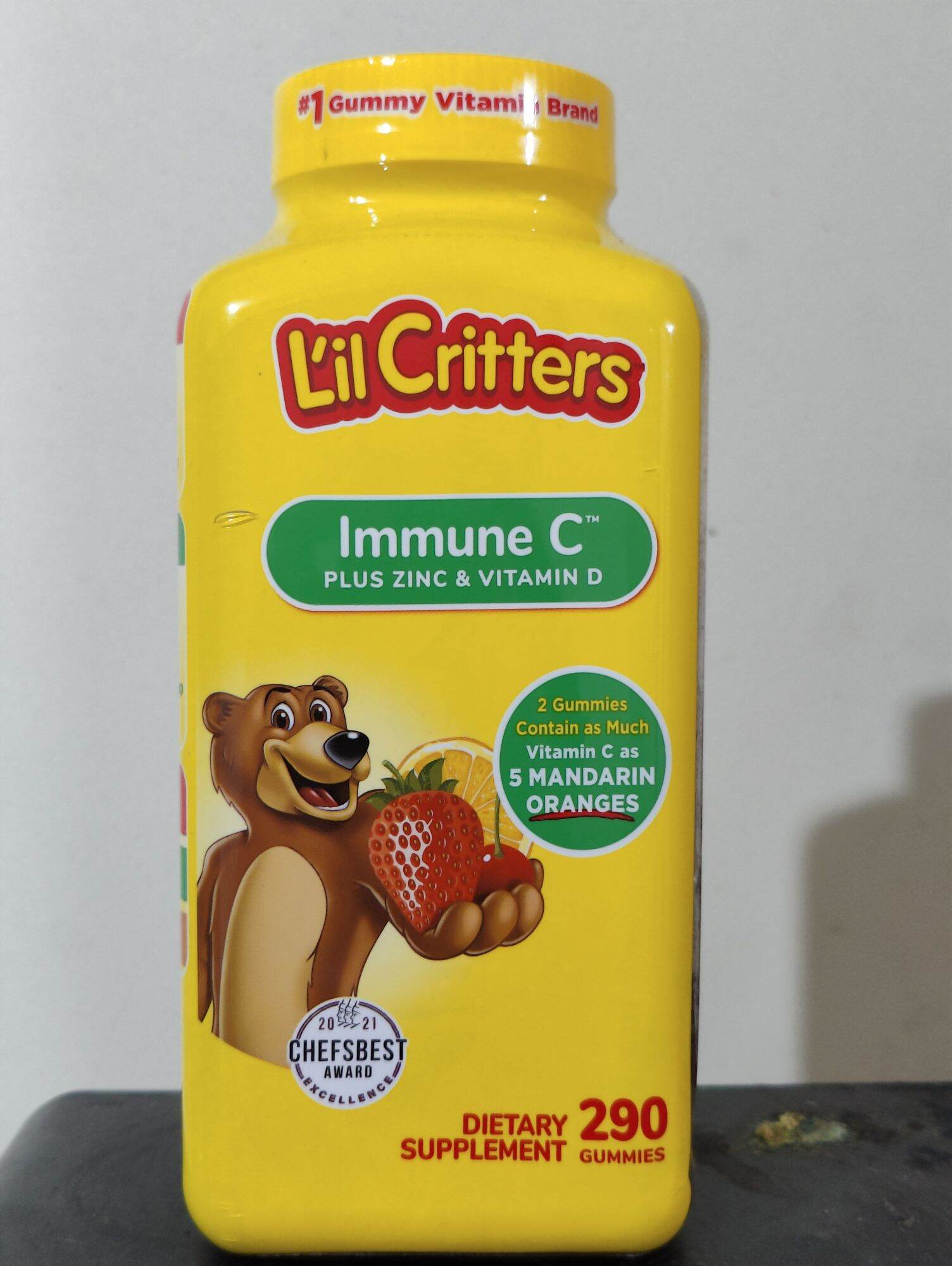 Lil Critters Immune C plus Zinc & Vitamin D 290 gummies Children kids ...