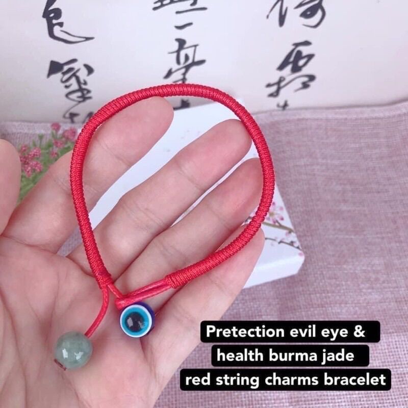 Evil eye & jade lucky red string Bracelet | Lazada PH