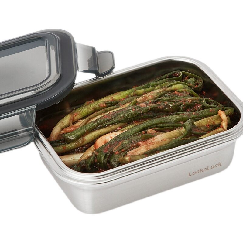 Lock＆Lock Crisper Stainless Steel Lunch Box Food Refrigerator Storage ...