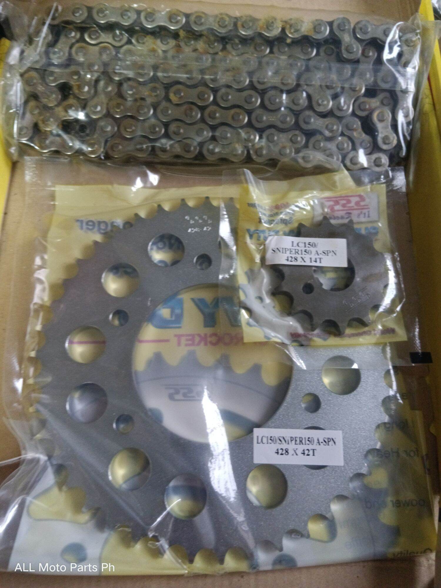 SSS Chain Sprocket Set for Yamaha Sniper 150 MC/LC150 428SB-130L 14T ...