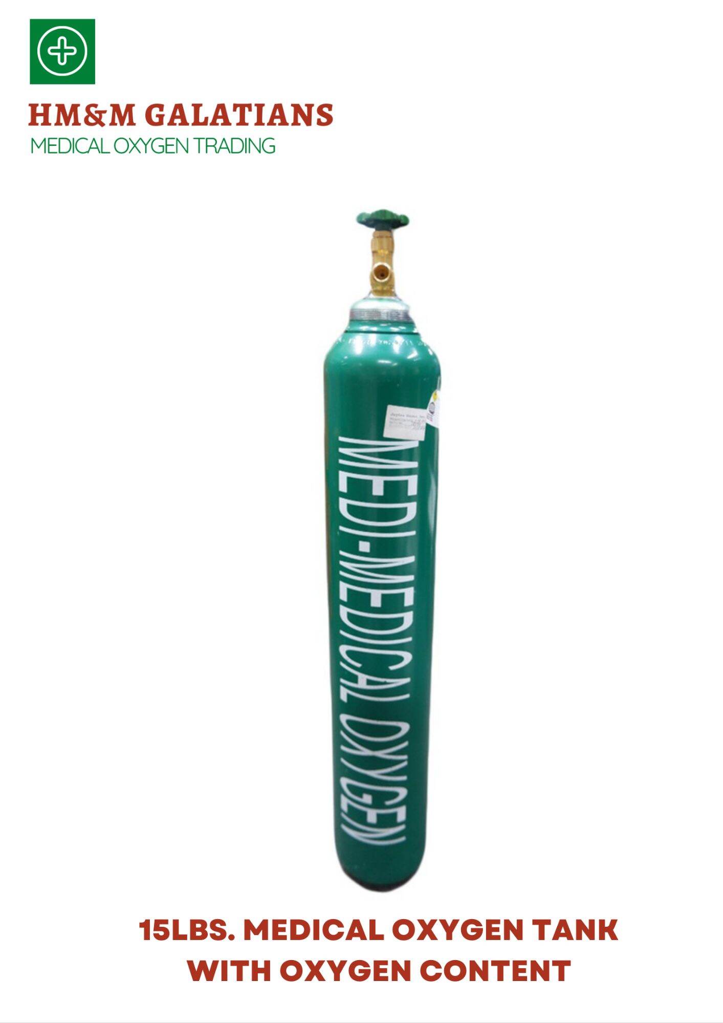 15 LBS Medical Oxygen Tank with Oxygen Content | Lazada PH