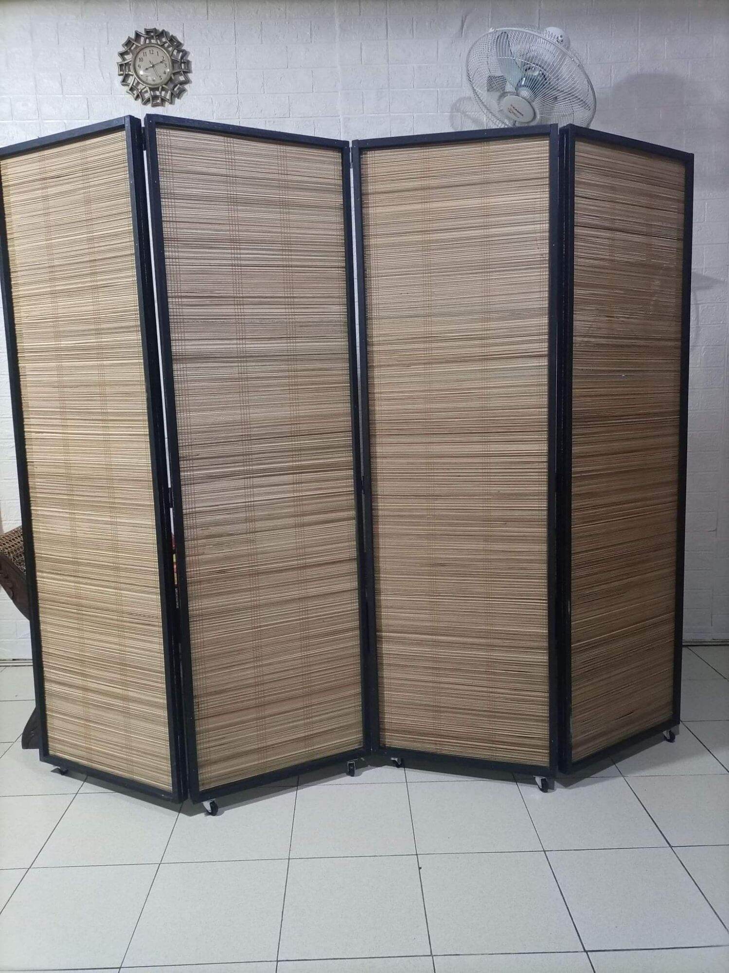 WALL DIVIDER with STAND or with WHEELS MOVEABLE /ROOM PARTITION/4PANELS ...