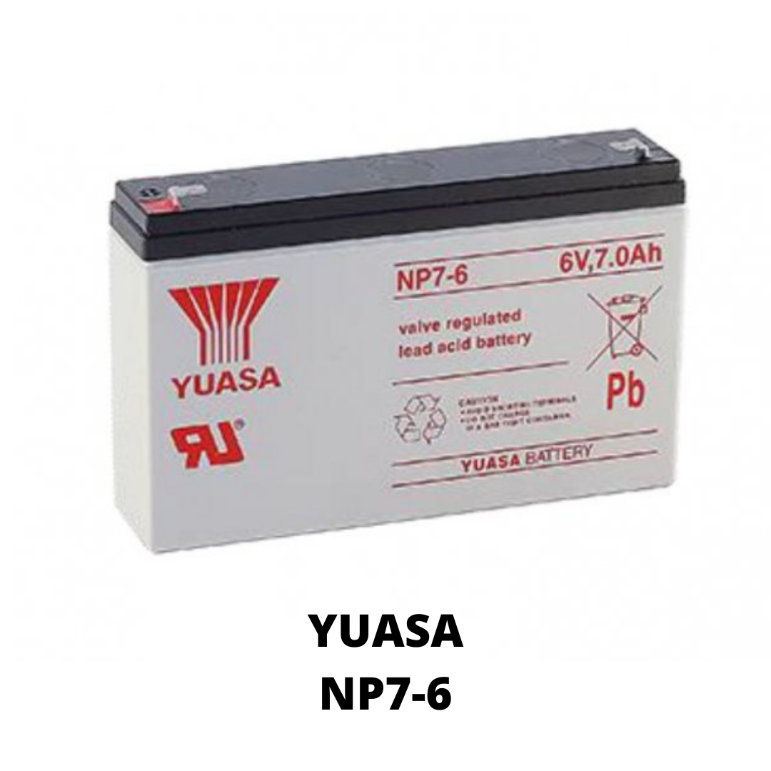 Yuasa Lead Acid NP7-6 6V 7AH NP7-6V 20/hr Original Battery | Lazada PH