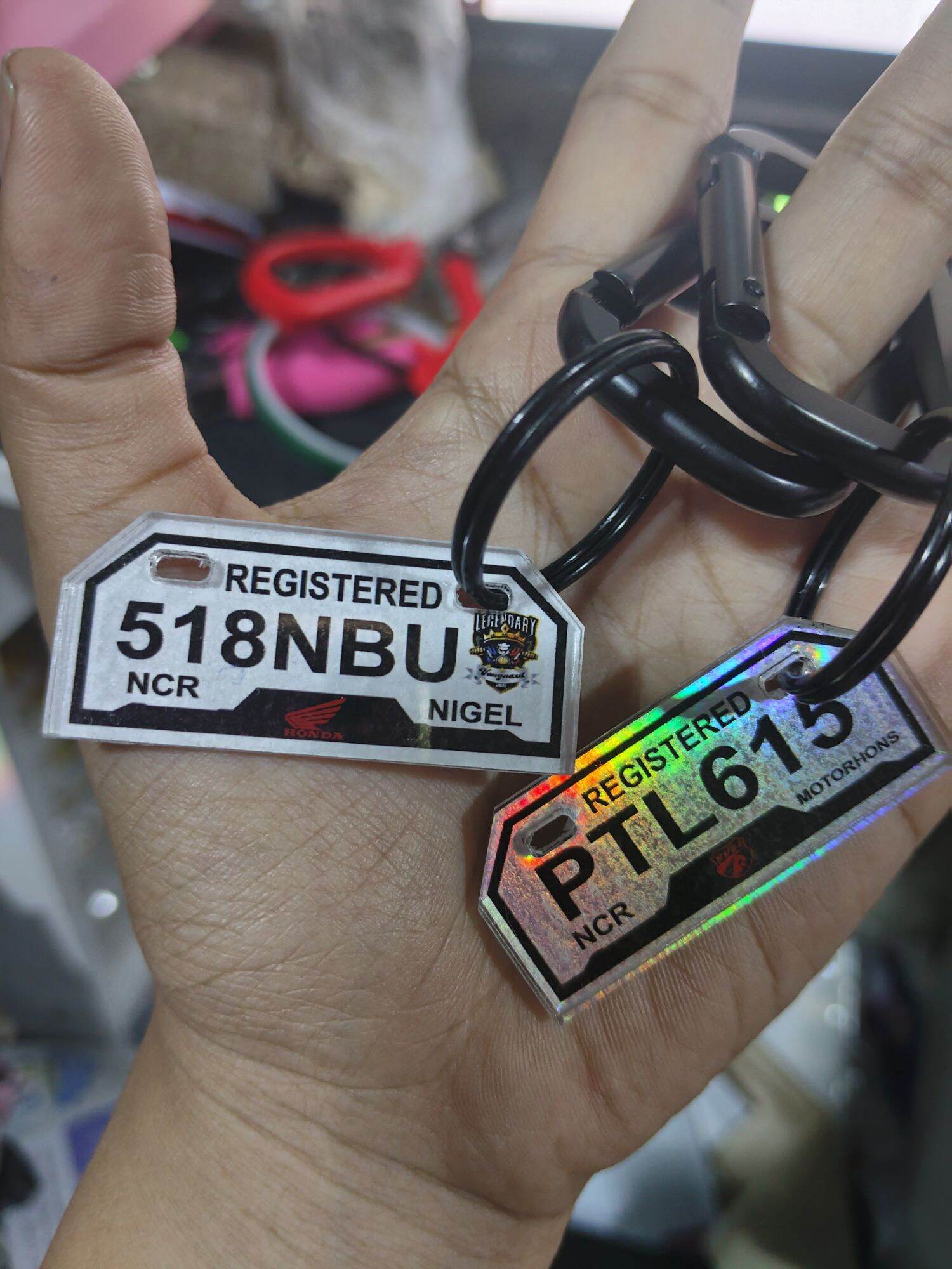 Customized Mini Plate Number Keychain/KeyHolder | Lazada PH