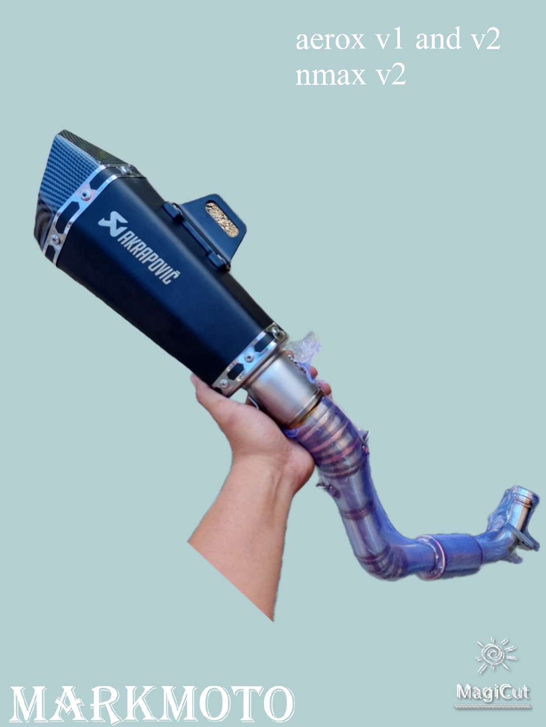 Aerox v1 and v2 Akrapovic Pipe full set | Lazada PH