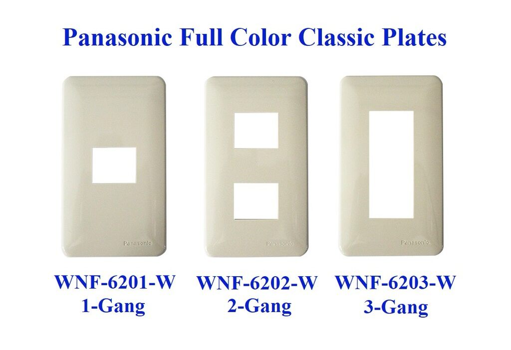 Panasonic Classic Series One Gang Plate Two Gang Plate Three Gang Plate ...
