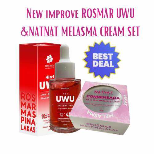 New improve ROSMAR UWU And NATNAT MELASMA CREAM SET | Lazada PH