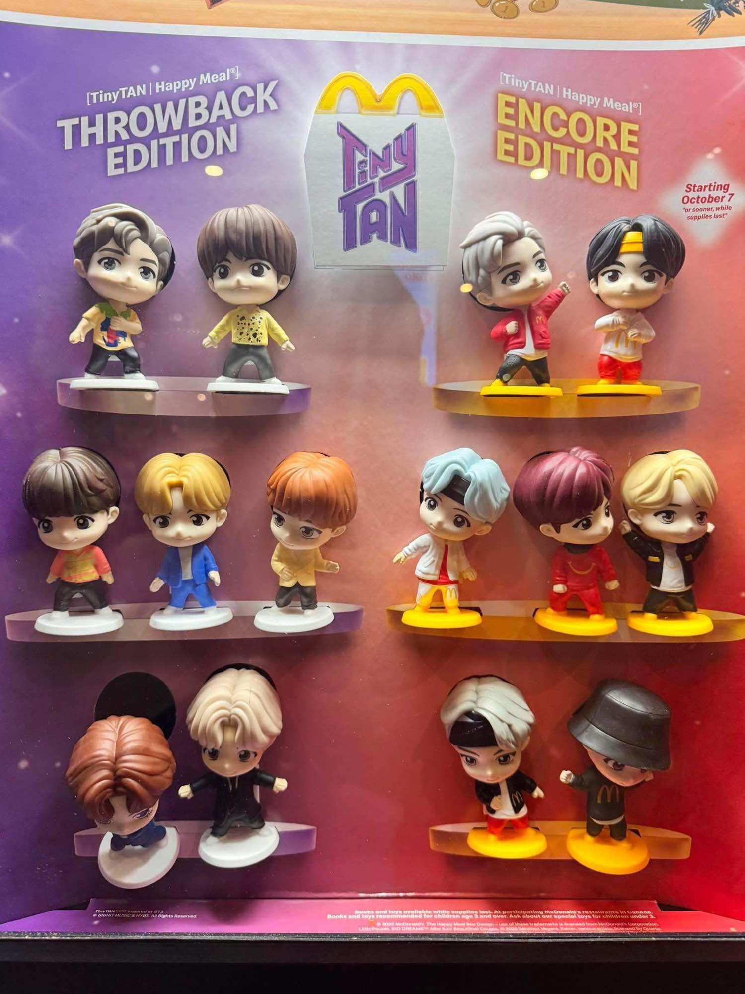 TinyTAN BTS x McDonald’s MCDO Happy Meal 2025 Blind box Tiny tan BTS ...