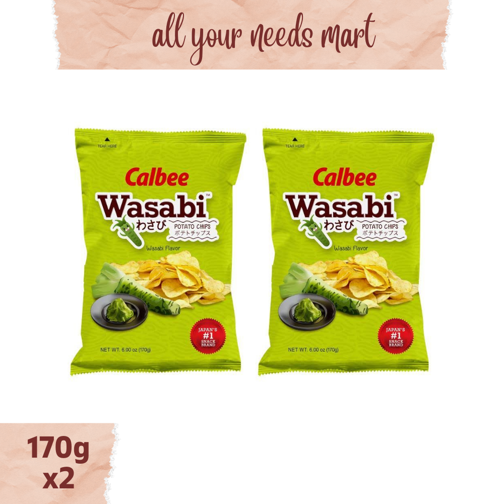 Calbee ♡ Potato Chips ♡ Wasabi 170g x2 | Lazada PH