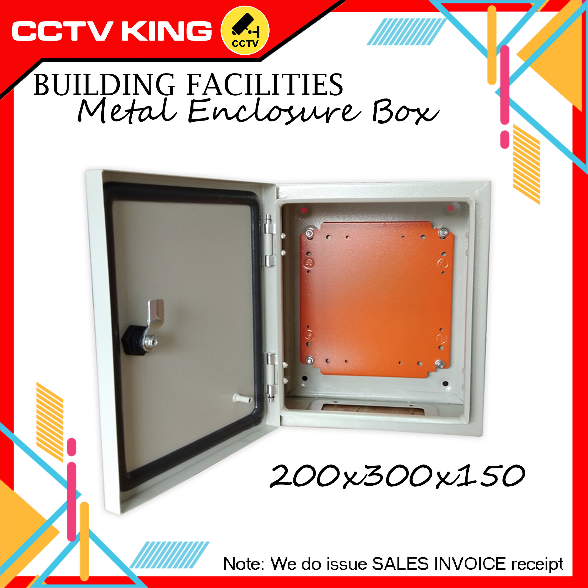 Metal Enclosure Box 300x200x150mm, Metal enclosure panel, Metal case ...