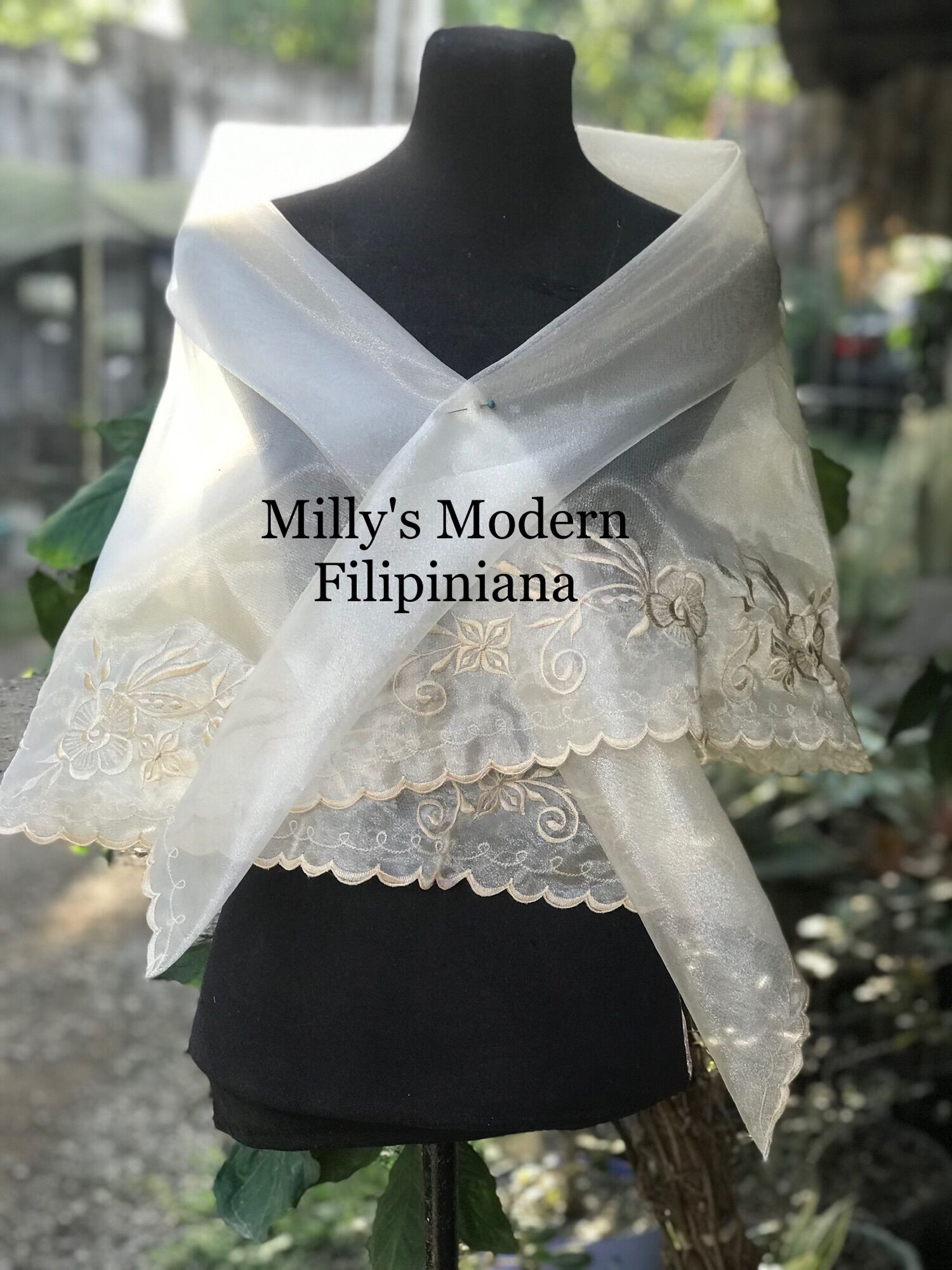 Modern Filipiniana Lady Shawl / Alampay | Lazada PH