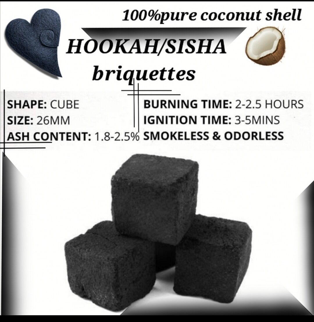 Coconut charcoal briquettes 78pcs cube per pack | Lazada PH