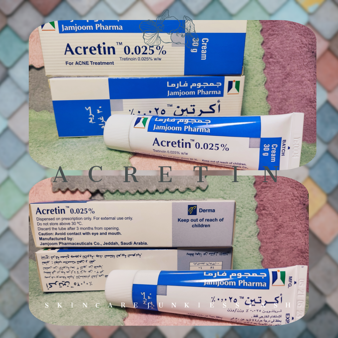 lSALE Acretin Cream 0.025% 30g Tube JamJoom Pharma Anti Acne Anti Aging ...