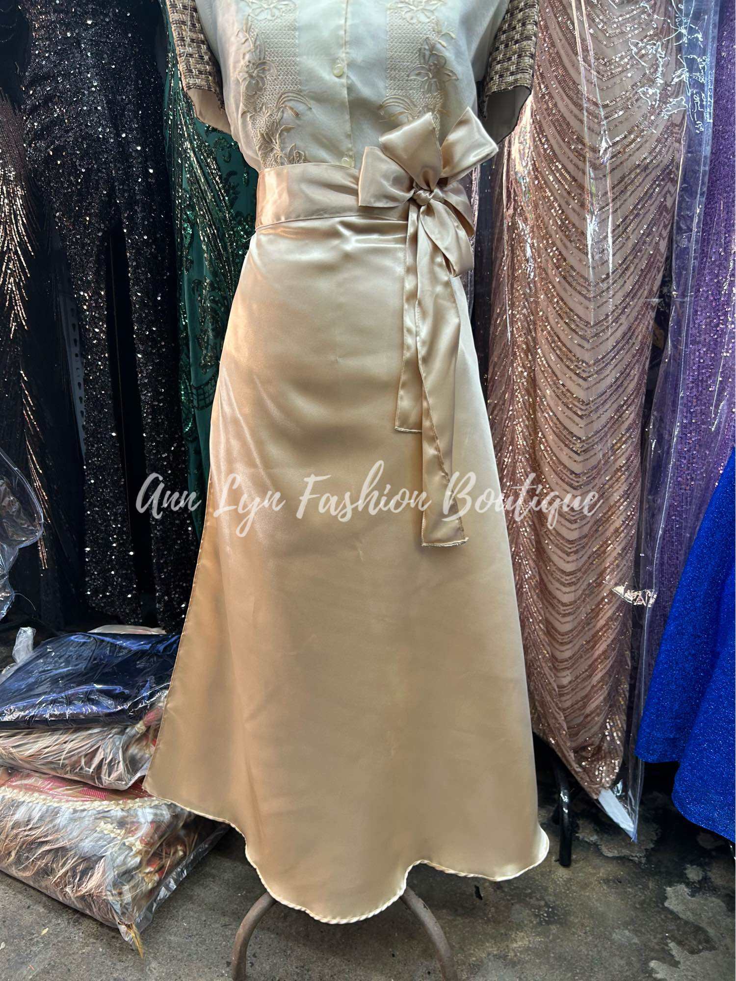 Wrap Around Skirt Satin for Filipiniana (Palda ONLY) | Lazada PH