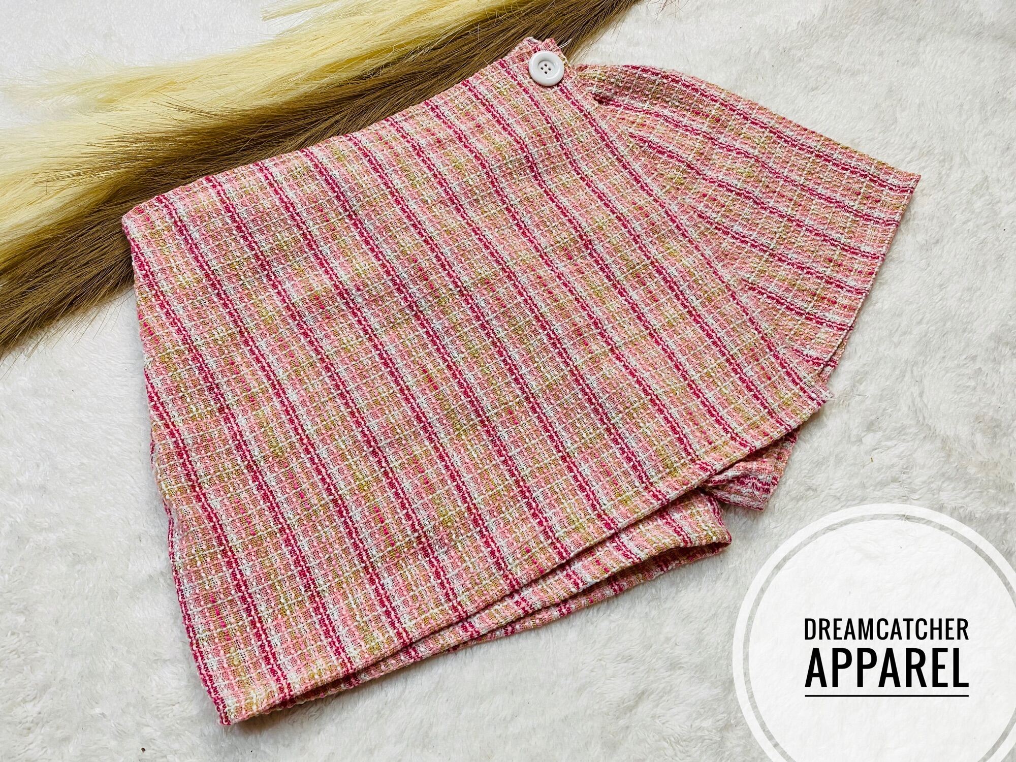 Tweed skort palda short for women fashion trending minimalist skort ...