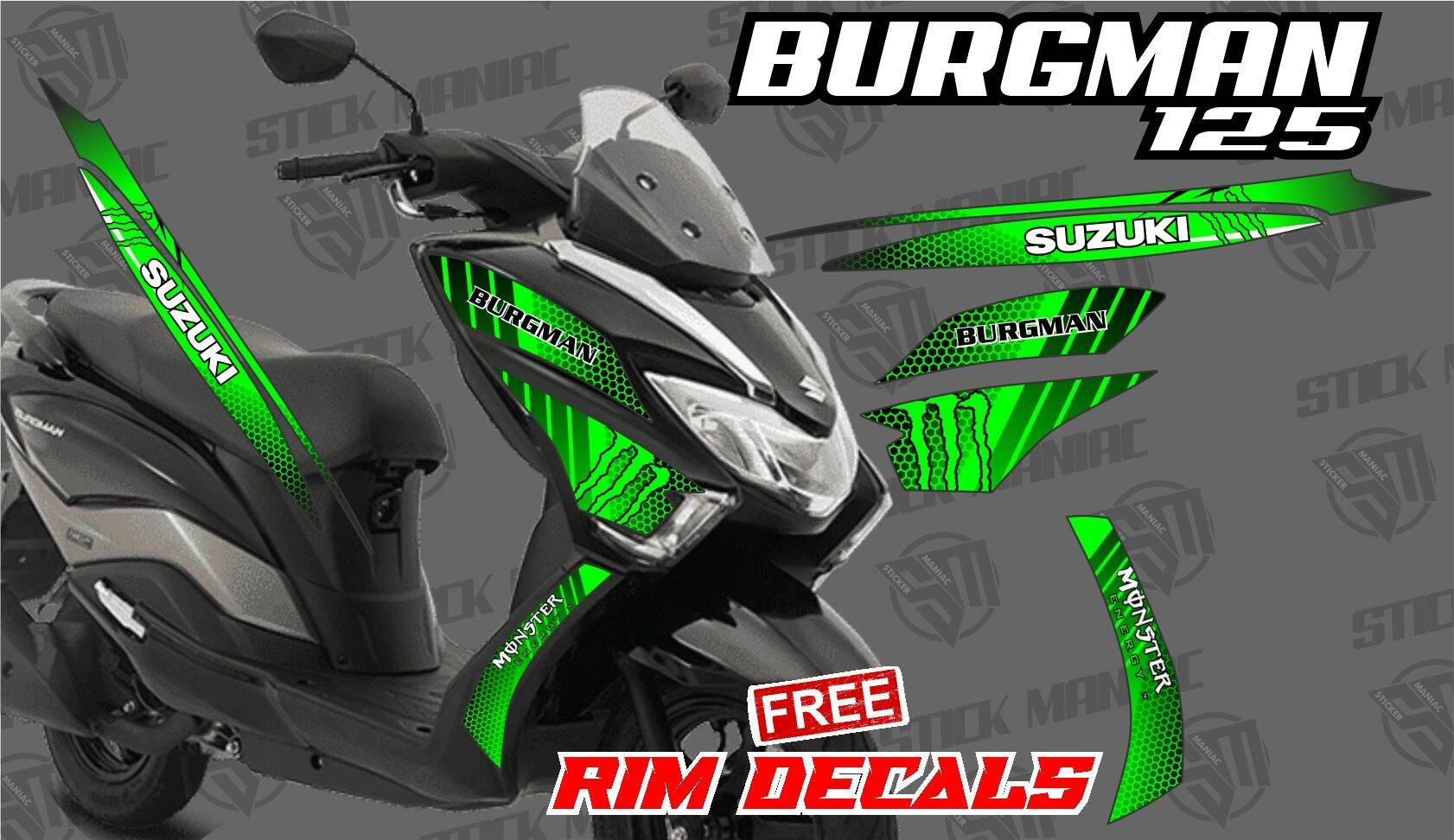 Suzuki burgman decals sticker | Lazada PH