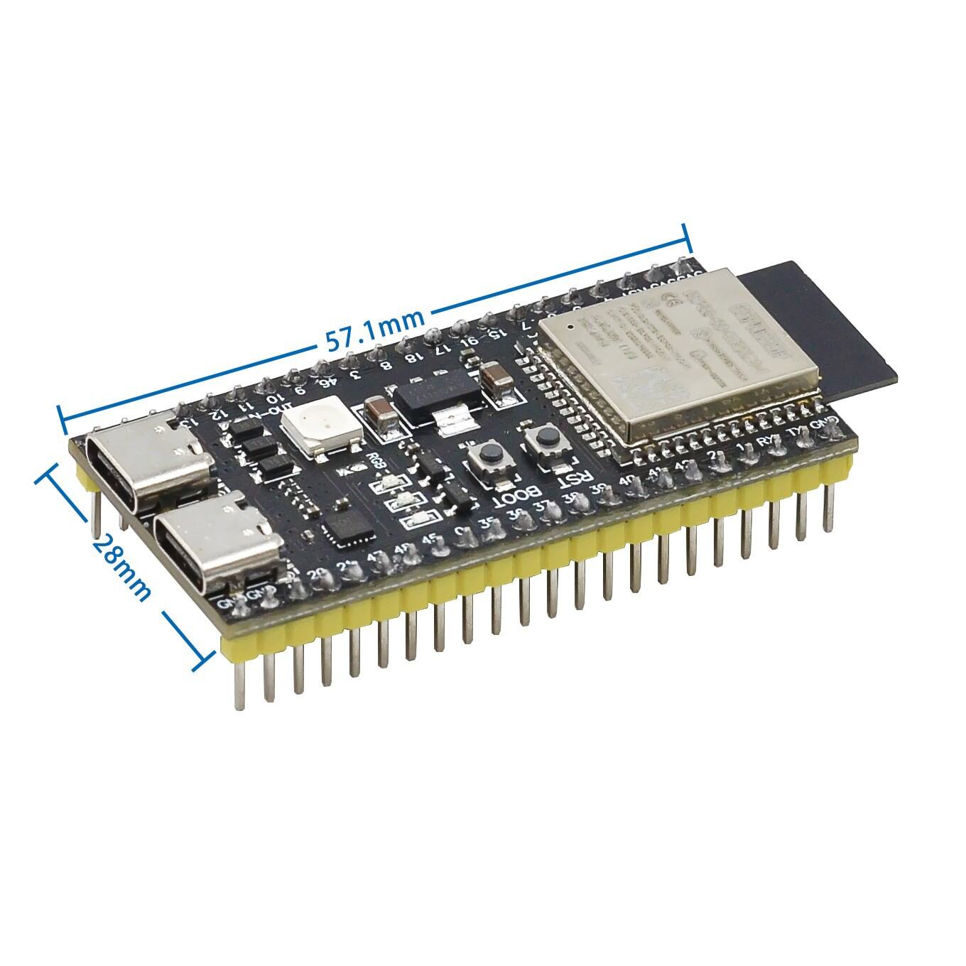 ESP32 / ESP32-C3 / ESP32-S3 Dual Type-C Development Board CORE Board ...