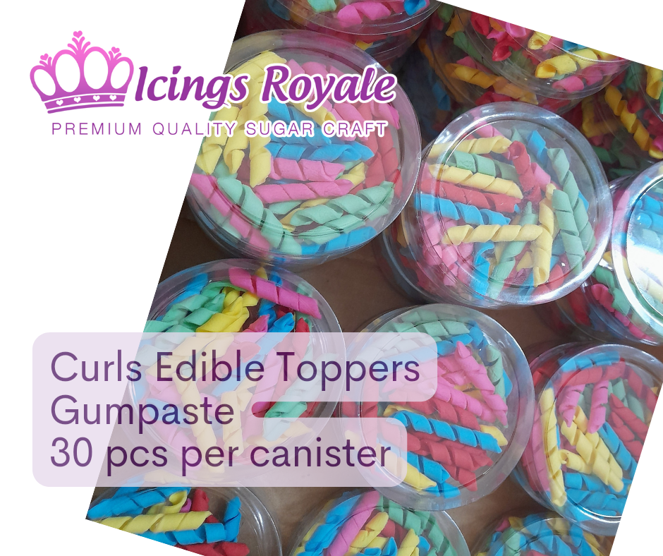 30 pcs Edible Curl Cake and Cupcake Topper Candies | Lazada PH