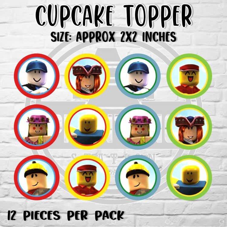 Roblox theme Cupcake topper | Lazada PH