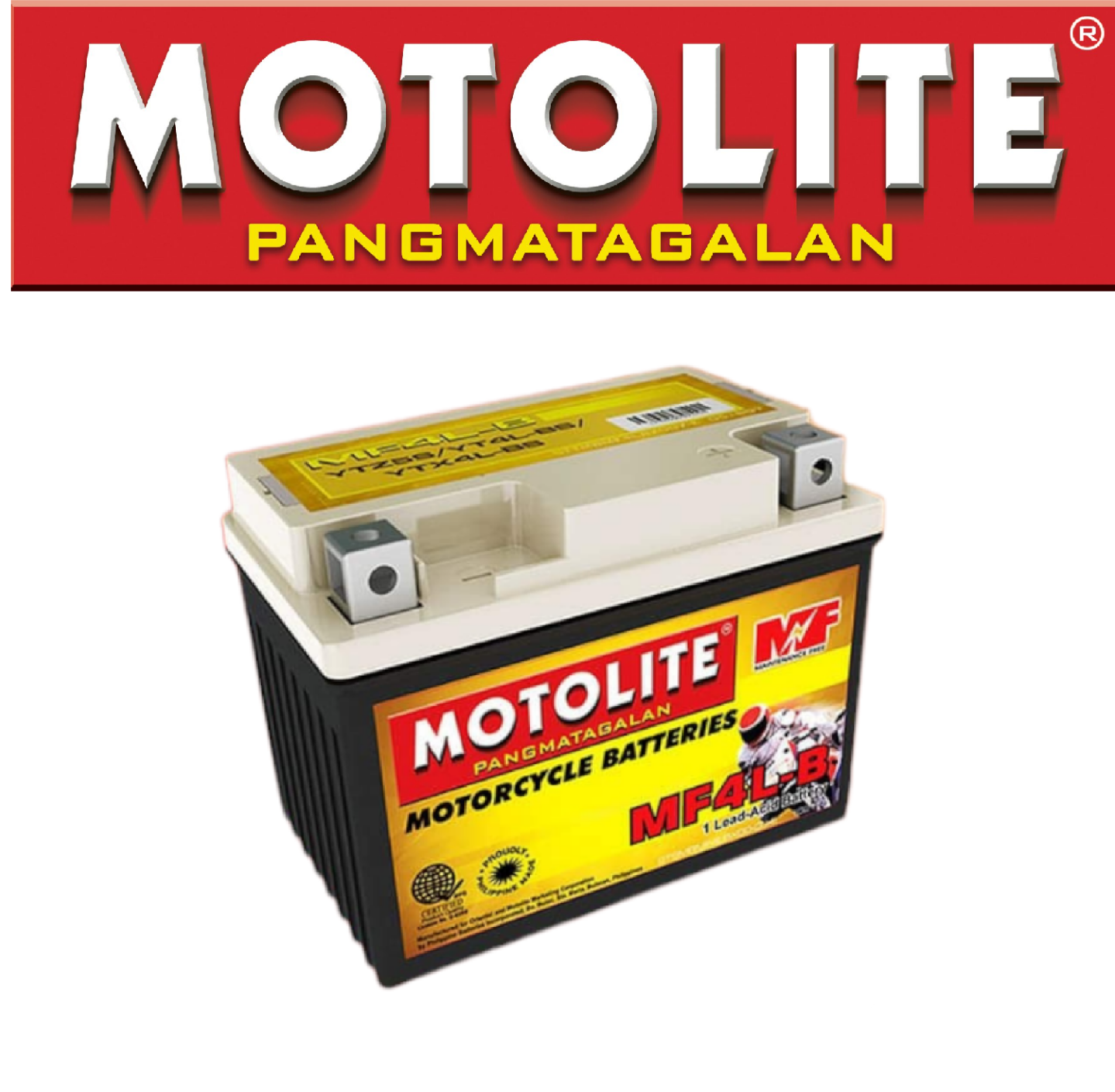MF4L-B MOTOLITE MAINTENANCE-FREE MOTORCYCLE BATTERY | Lazada PH