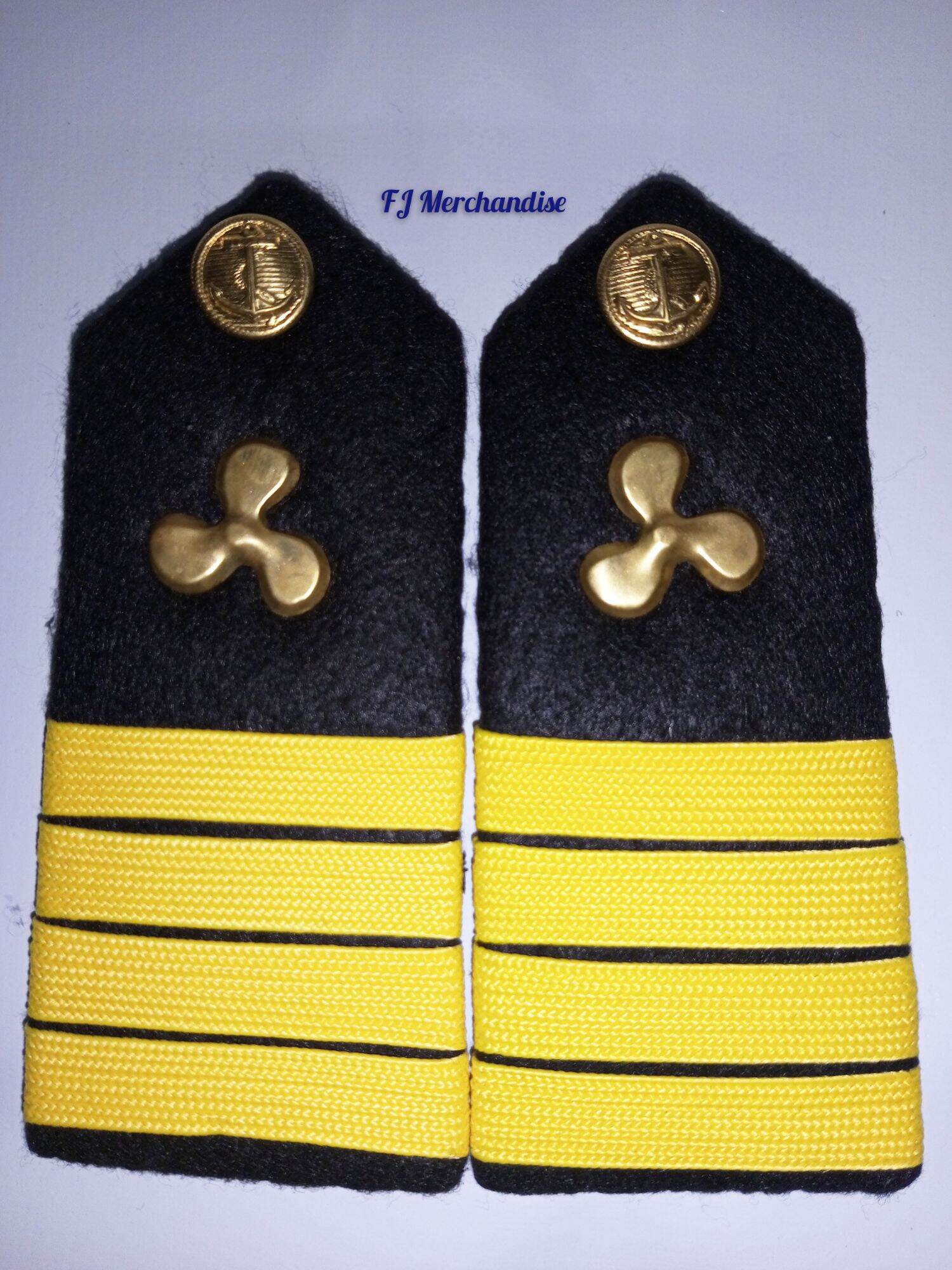 Marine/Shoulder Board Black Pair with Plain Propeller Pin | Lazada PH