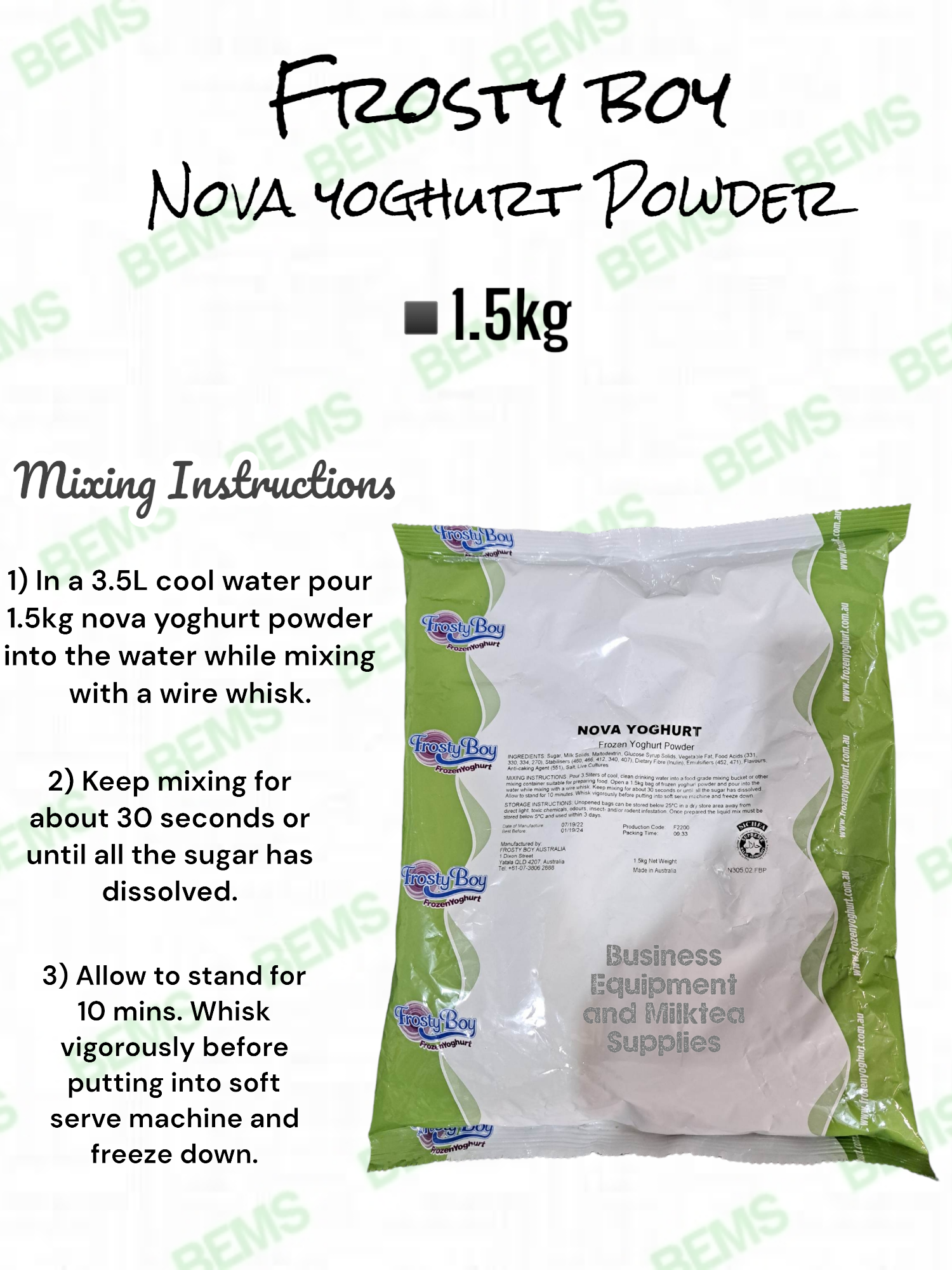 Nova Yogurt Powder Yhogurt 1.5 kg | Lazada PH