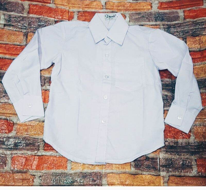 long sleeve white for graduation tetoron kids and adult | Lazada PH