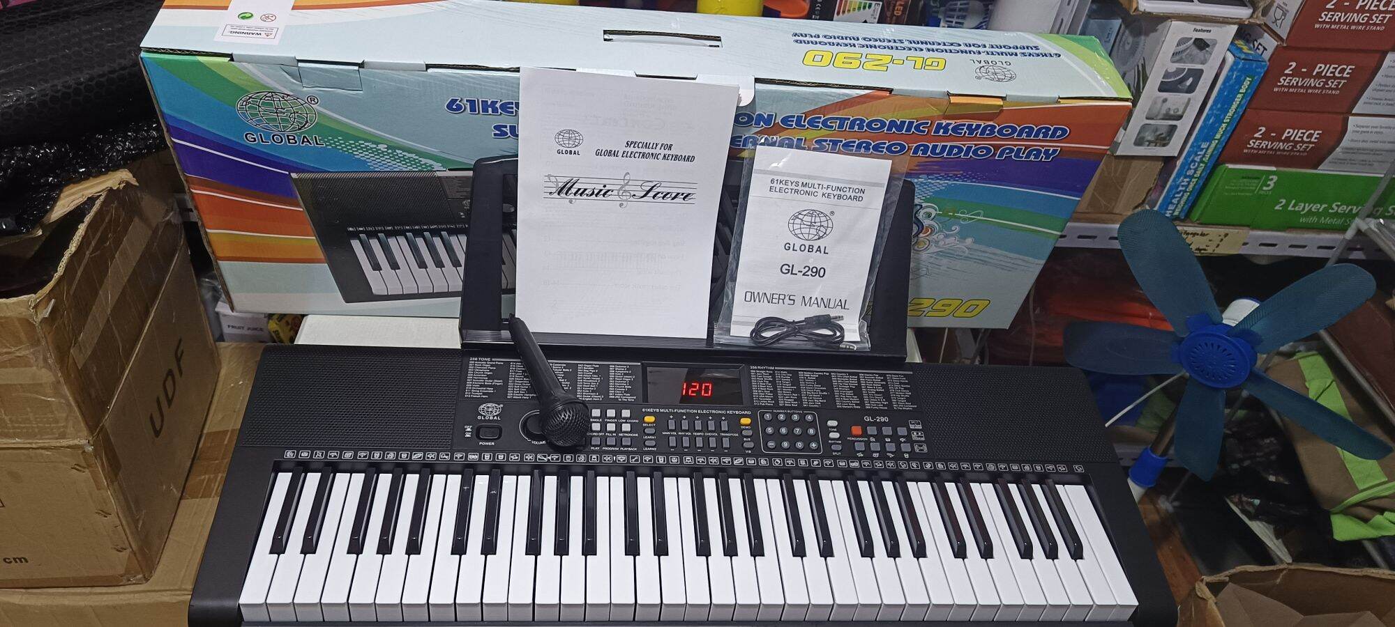 GLOBAL GL-290 (61 Keys) Electronic Keyboard | Lazada PH