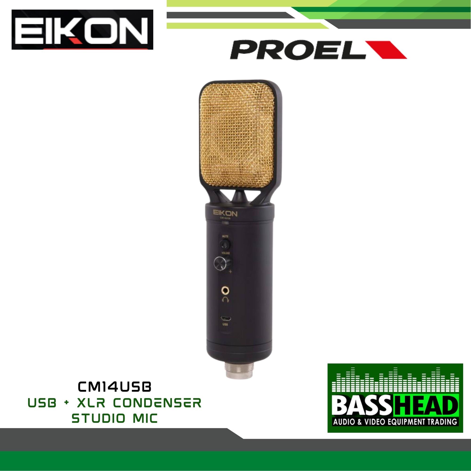 CM14USB CONDENSER STUDIO MICROPHONE WITH USB/XLR cardioid condenser ...