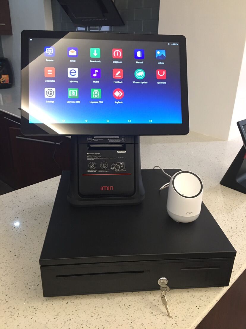 D4-504 Imin POS Machine with built in printer, android 11, 4gb cash ...