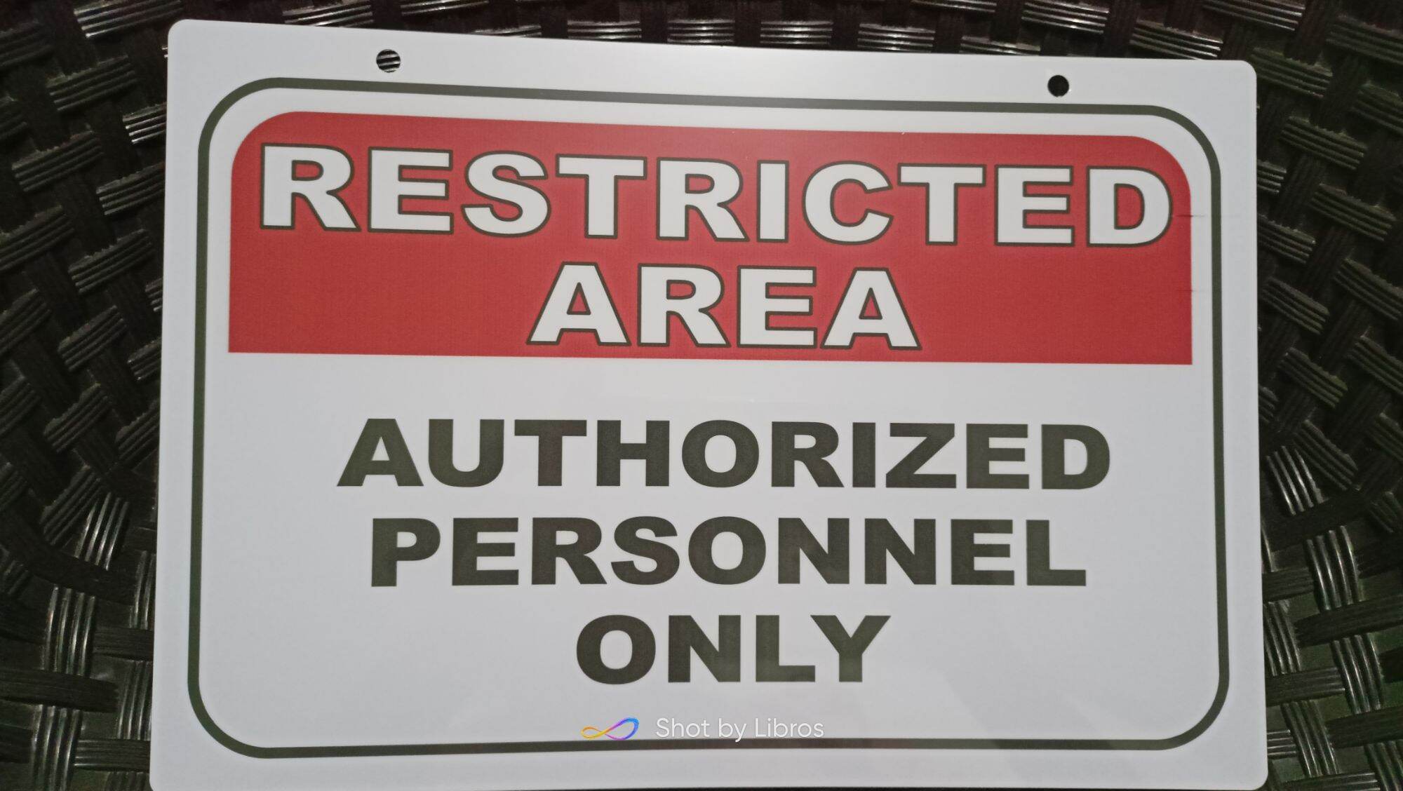 Restricted Area Authorized Personnel Only Signage A4 Size PVC (Hard ...