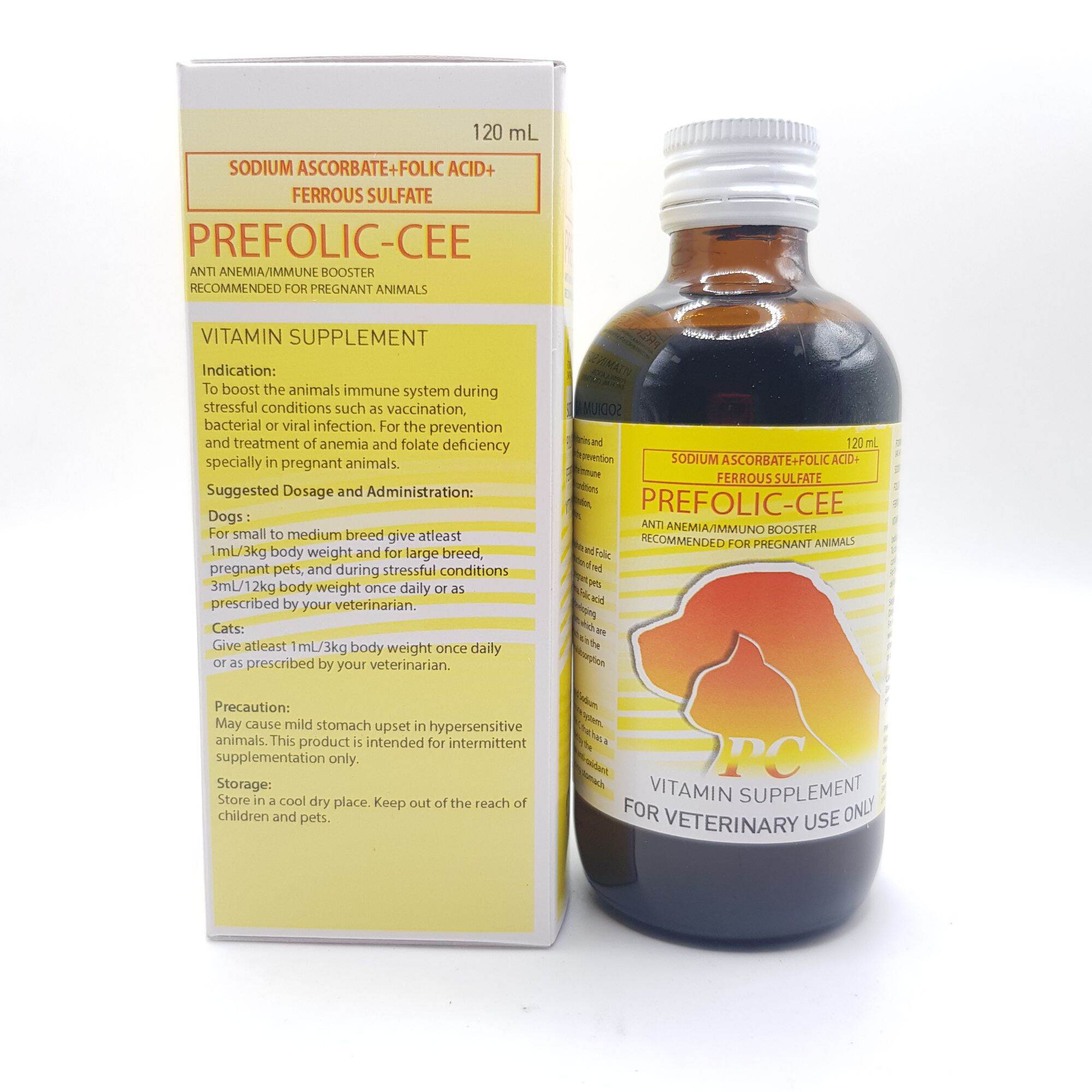 Prefolic-Cee (Sodium Ascorbate + Folic Acid + Ferrous Sulfate) 120ml ...
