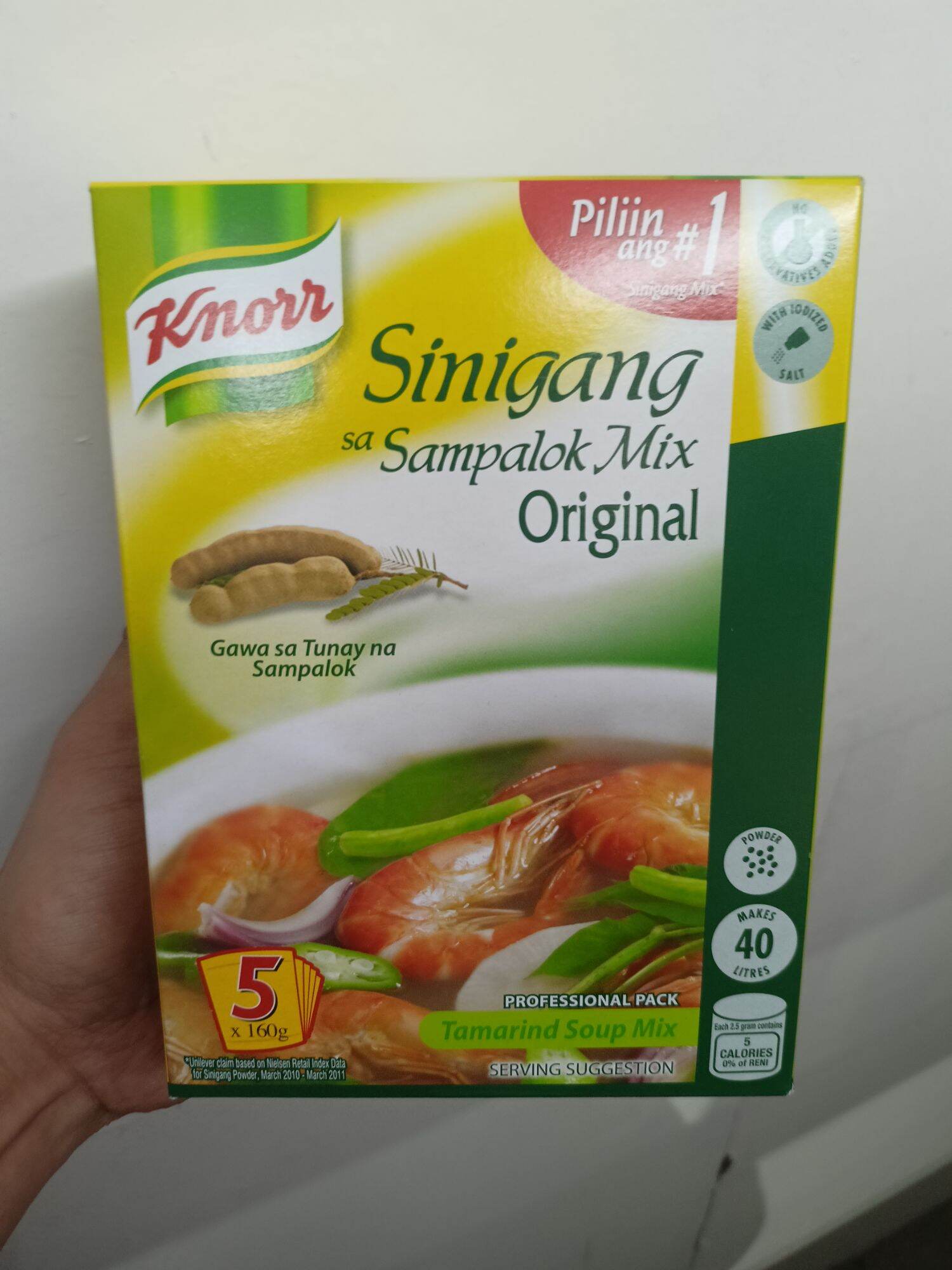 Knorr Sinigang sa Sampalok Mix Original 160g/ 5pack | Lazada PH