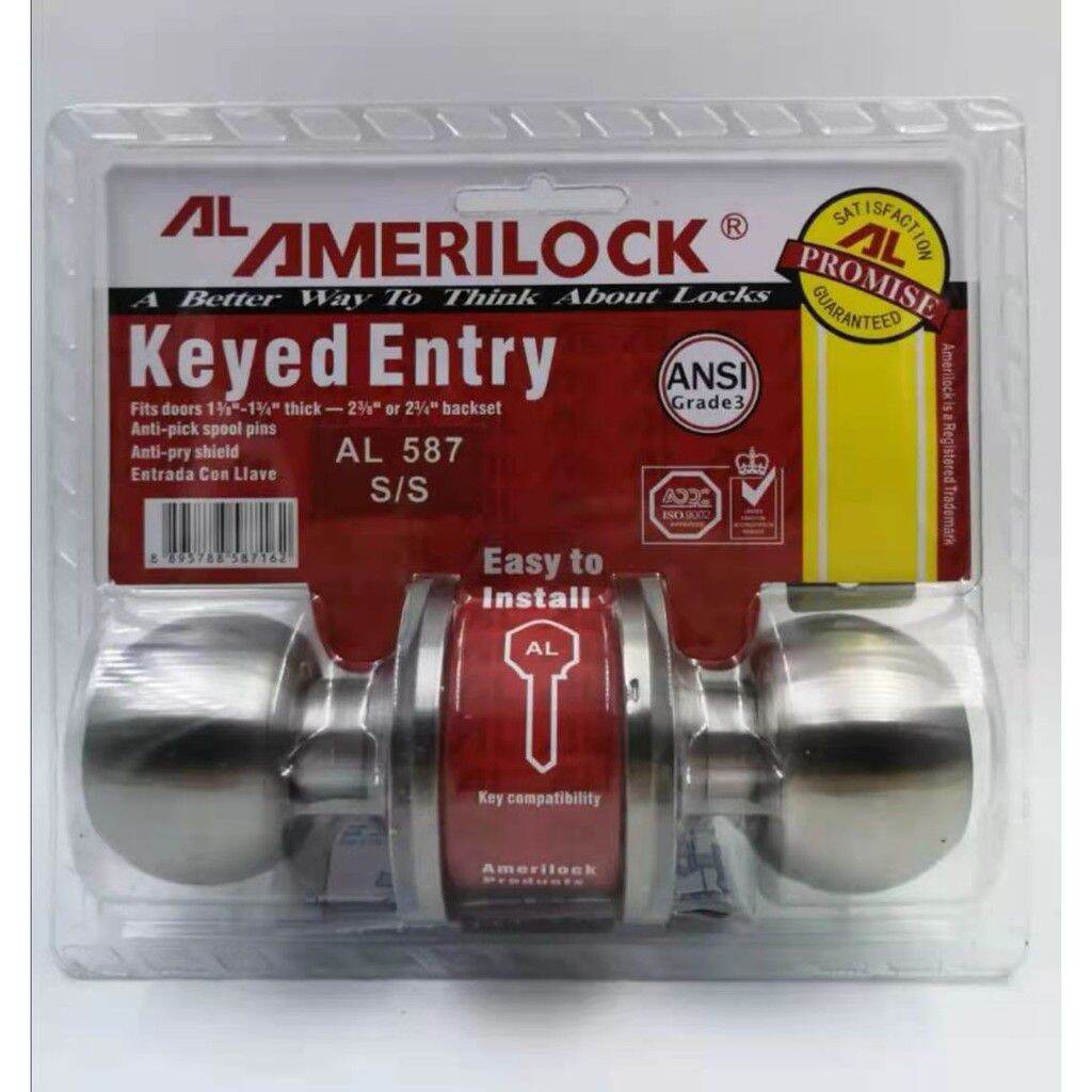 AMERILOCK Door Knob AL588 / AL587 Heavy duty Lockset | Lazada PH