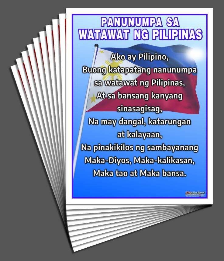 Panunumpa Sa Watawat Bulletin Board Bundle Design Template For